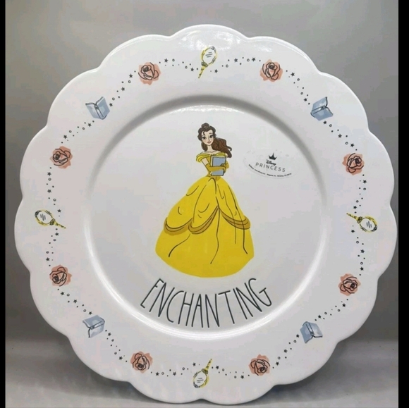 Rae Dunn | Dining | Rae Dunn Disney Princess Belle Enchanting Scalloped ...